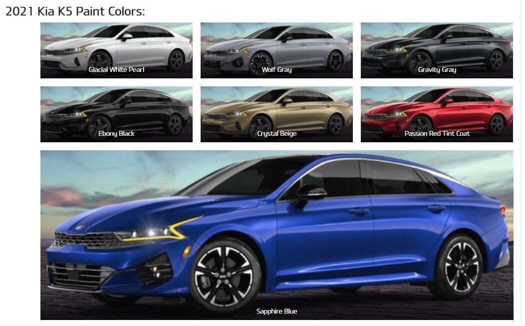 Comparison of Kia K5 export type and domestic color - Kia ...